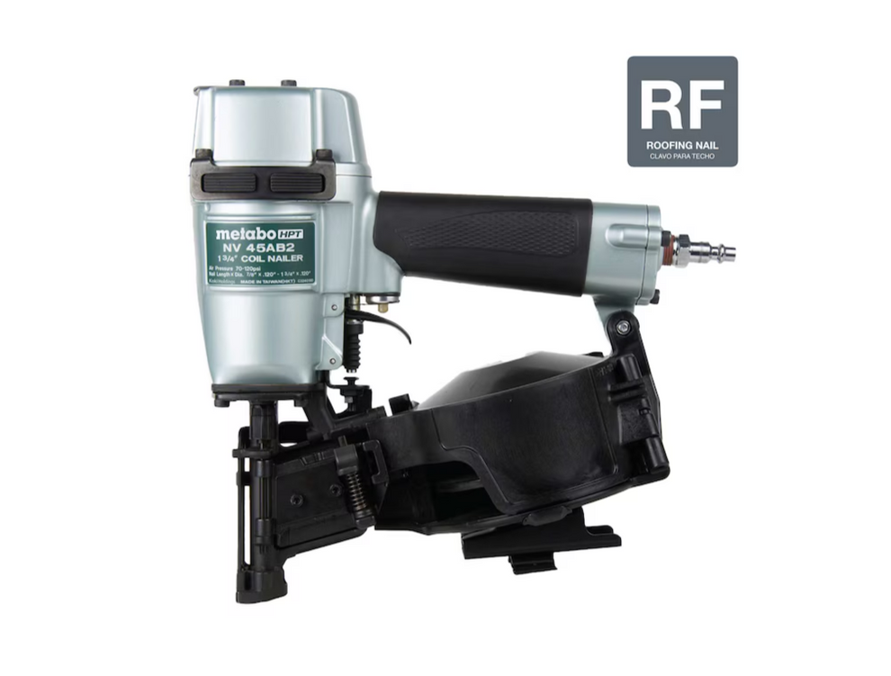Metabo HPT 1-3/4 Inch Coil Roofing Nailer NV45AB2 – CROWNTOOLS CORP